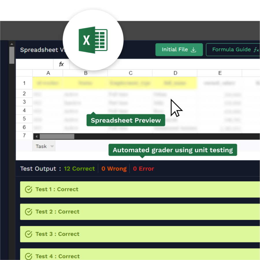 Spreadsheet Test - Algobash